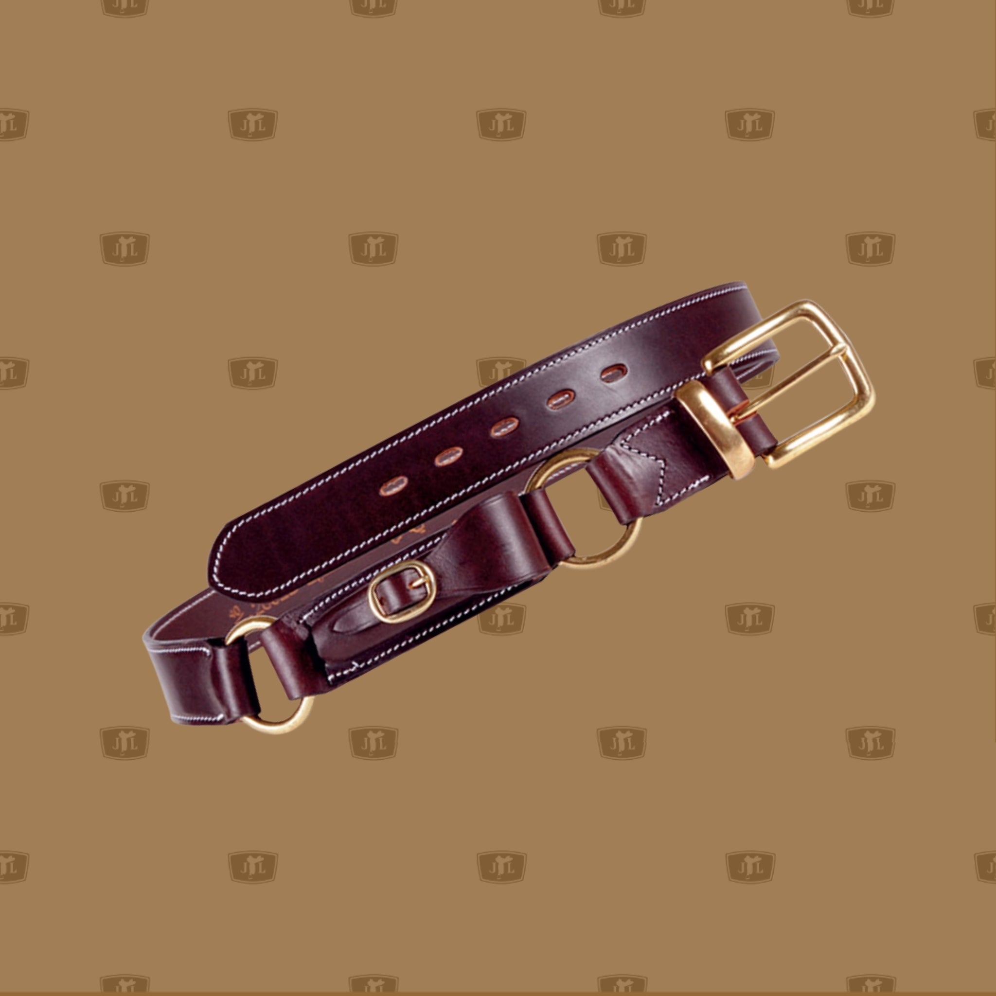 2 Ring Leather Hobble Belt with Pouch – John Lordan Saddles